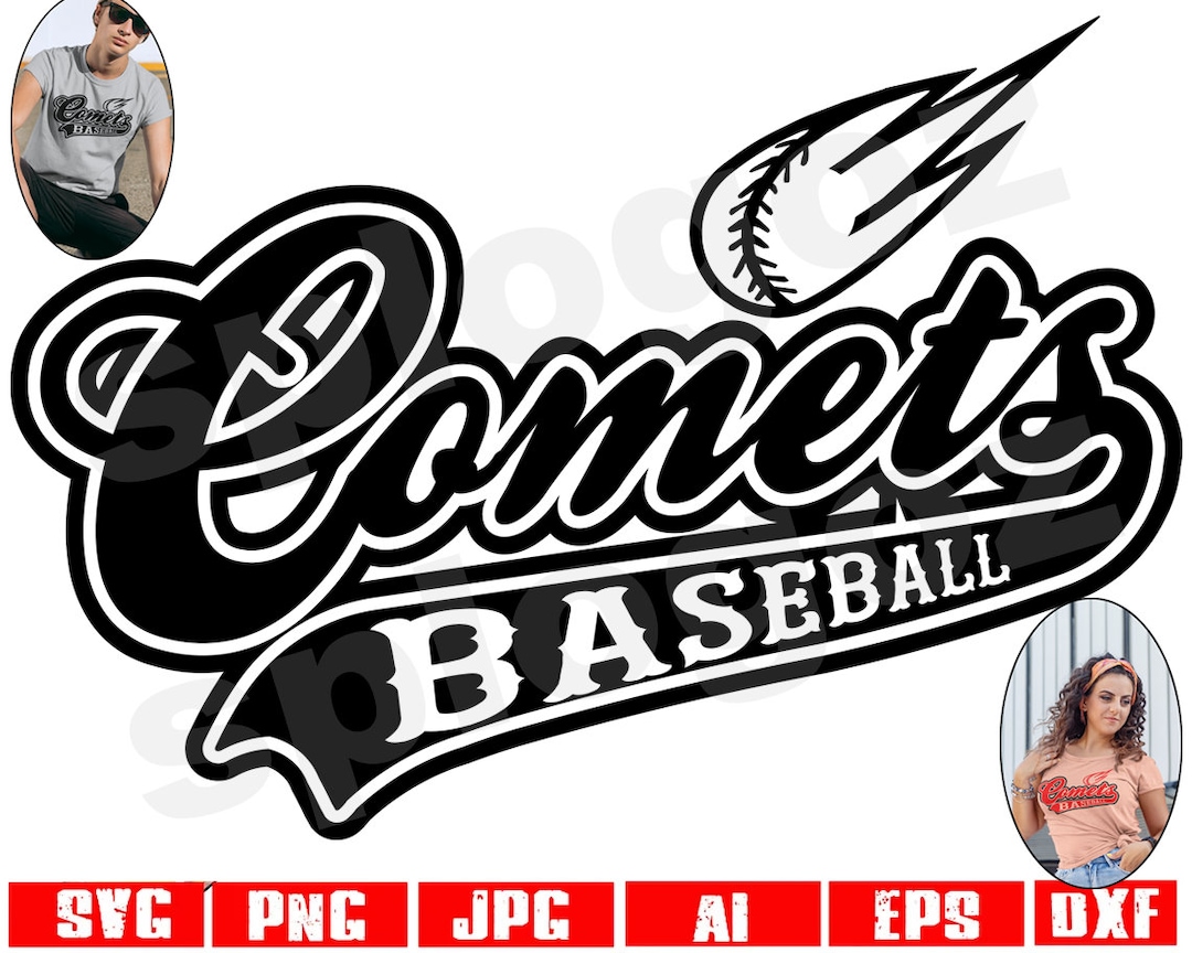 Comets Baseball Svg, Comet Baseball Svg, Comets Baseball Png, Comets ...