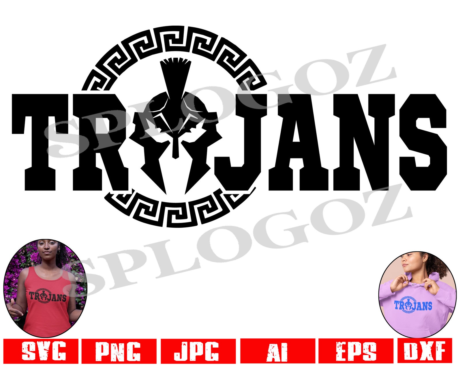 Trojan Svg Trojans Svg Mascot Trojans Football Svg Digital - Etsy