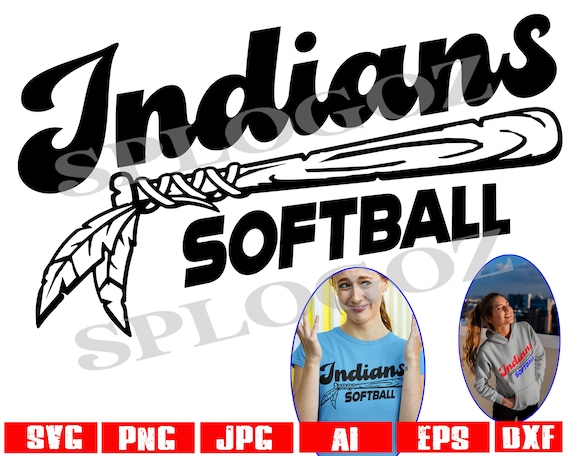 Indians Svg Indian Svg Indians Softball Png Indian Softball | Etsy