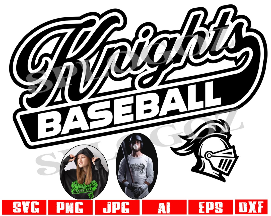 Knights Svg Knight Svg Mascot Knights Baseball Svg Knight Baseball