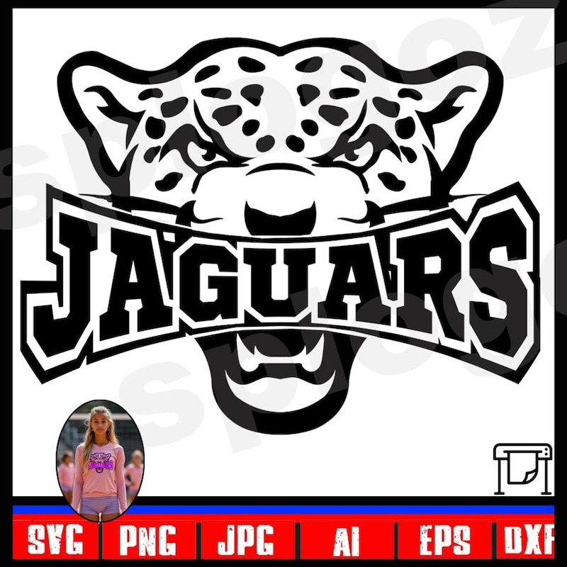 Jaguar Football and Cheer Transfer - Etsy