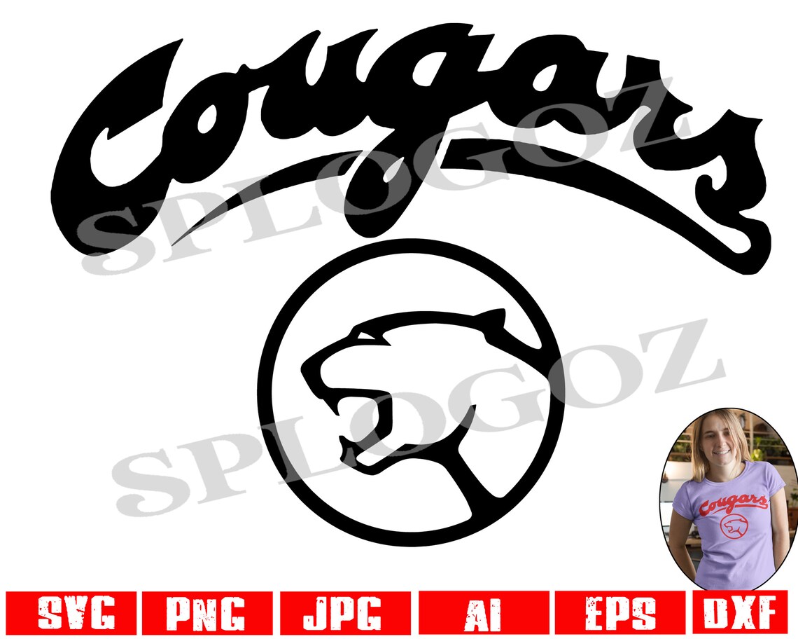 Cougars Svg Cougar Svg Cougar Mascot SVG Cougar Logo Svg | Etsy