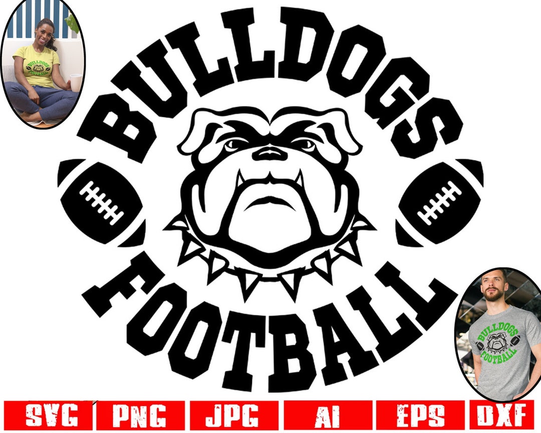 Bulldogs Football Svg Png Bulldog Mascot Svg for School Spirit Bulldog ...