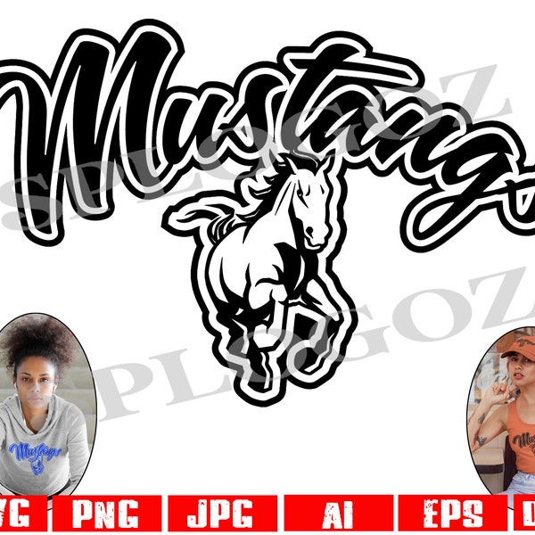 Mustang Svg - Etsy
