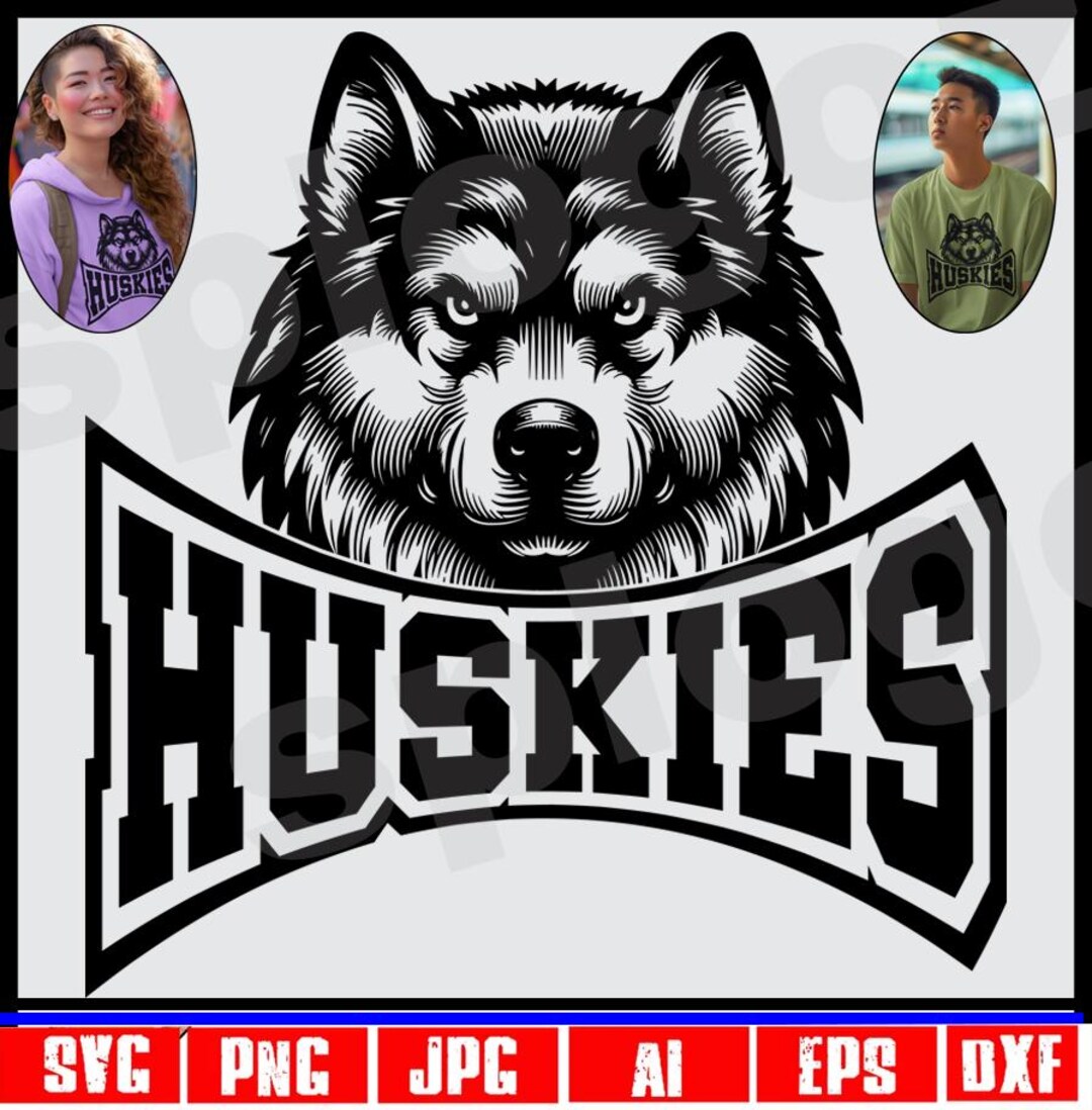 Huskies Svg, Husky Svg, Huskies Mascot Png, School Spirit Svg, Huskies ...