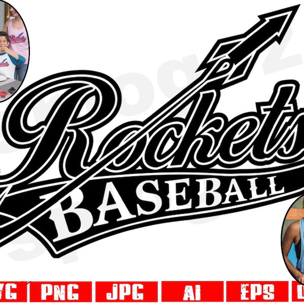 Rockets Baseball Svg - Etsy