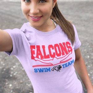 Falcons Swim Team Svg, Falcons Swimming Svg, Falcons Swim Svg, Falcon ...