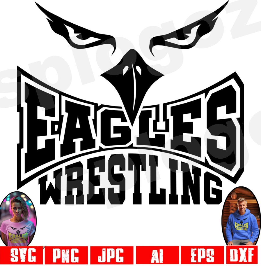 Eagle Wrestling Logos Designs Guajome Wrestling Classic Tee