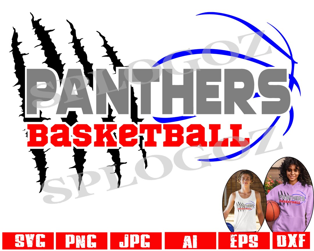 Panthers Basketball Svg, Panther Panther Basketball Svg, Panther ...