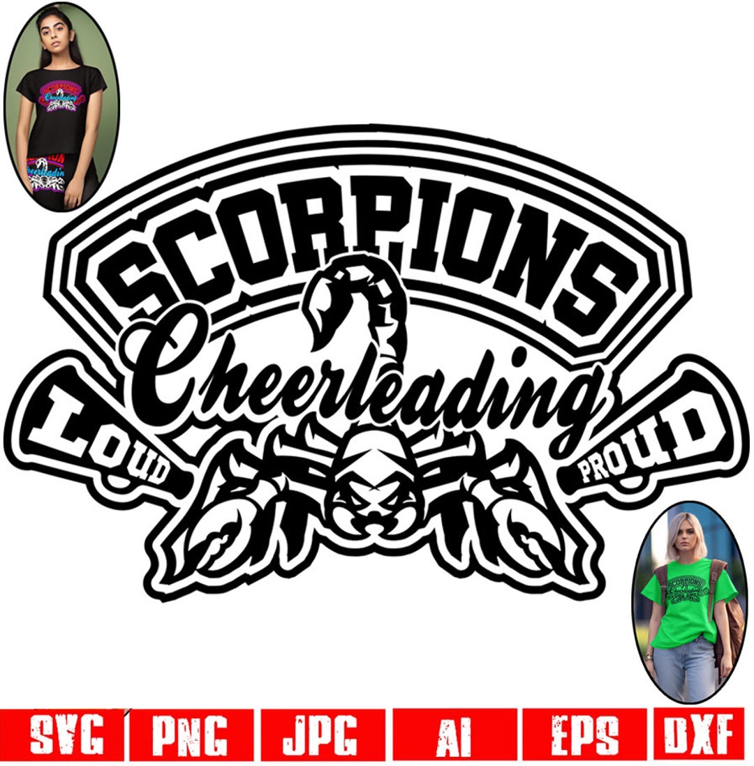 Scorpion Cheerleading Svg Scorpions Cheer Svg Scorpions School Spirit ...
