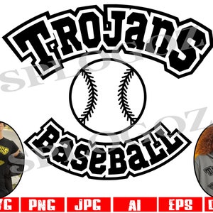 Trojan Baseball Svg, Trojans Baseball Svg Mascot, Trojan Svg, Trojans ...