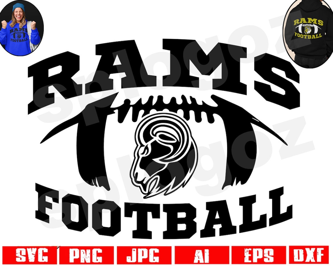Rams Football Svg Ram Football Svg Rams Football Png Rams Svg Ram Svg ...