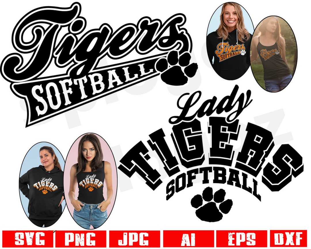 Tigers Softball Svg, Tiger Softball Svg, Tigers Svg, Tiger Svg, Tigers ...