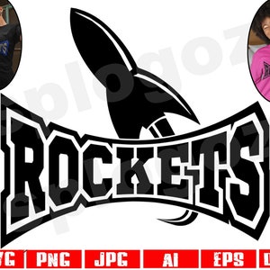 Rockets Svg, Rocket Svg, Rockets Png, Rockets Mascot Svg, Rockets ...