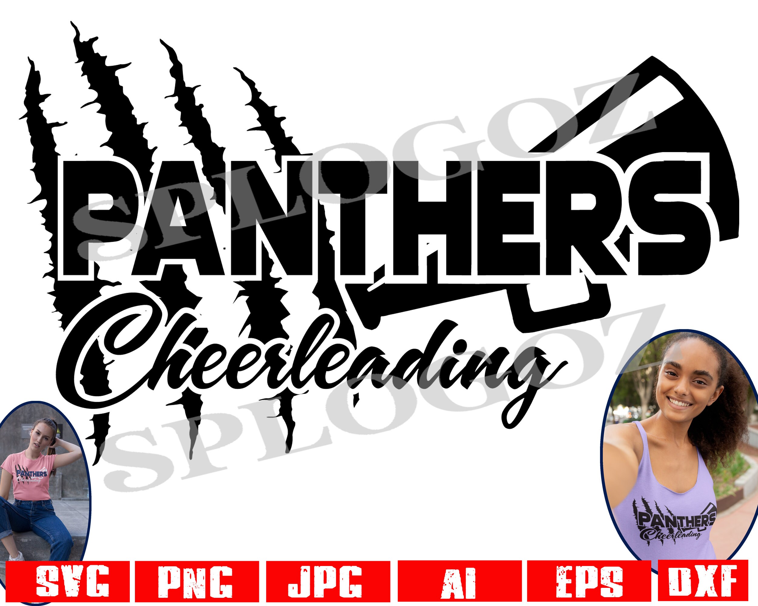 Panthers Cheerleading Svg Panther Cheerleading Svg Panther - Etsy