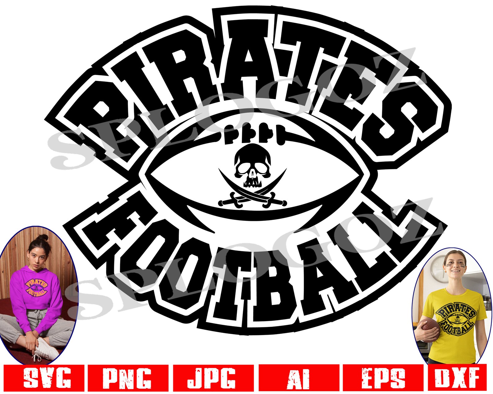 Pirates Football Svg, Pirate Football Svg, Pirates Svg, Pirate Svg ...