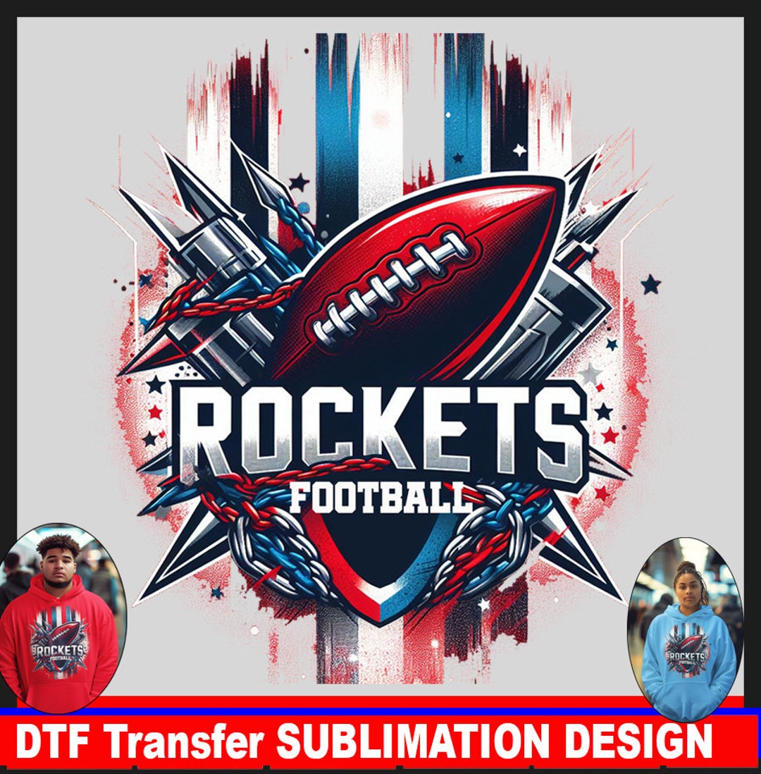 Rockets Football Sublimation Png, Rockets Football PNG, T-shirt ...