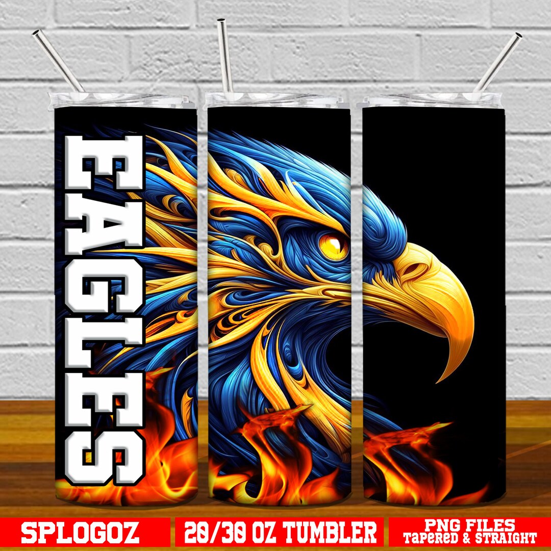 Eagles Tumbler Wrap Engles Tumbler Png Eagles Sublimation Png 20oz ...
