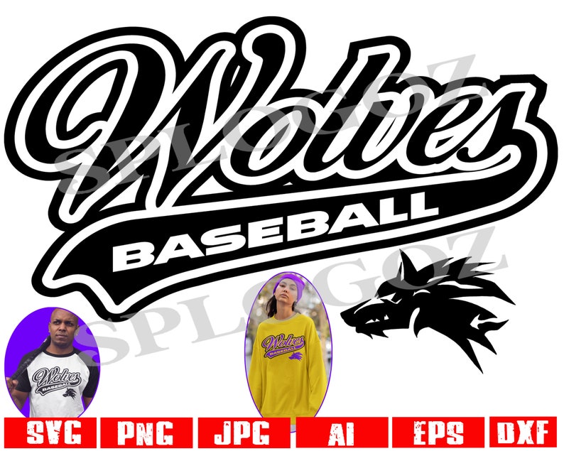 Wolves Baseball Svg Wolves Svg File Wolf Baseball Svg Wolfs | Etsy