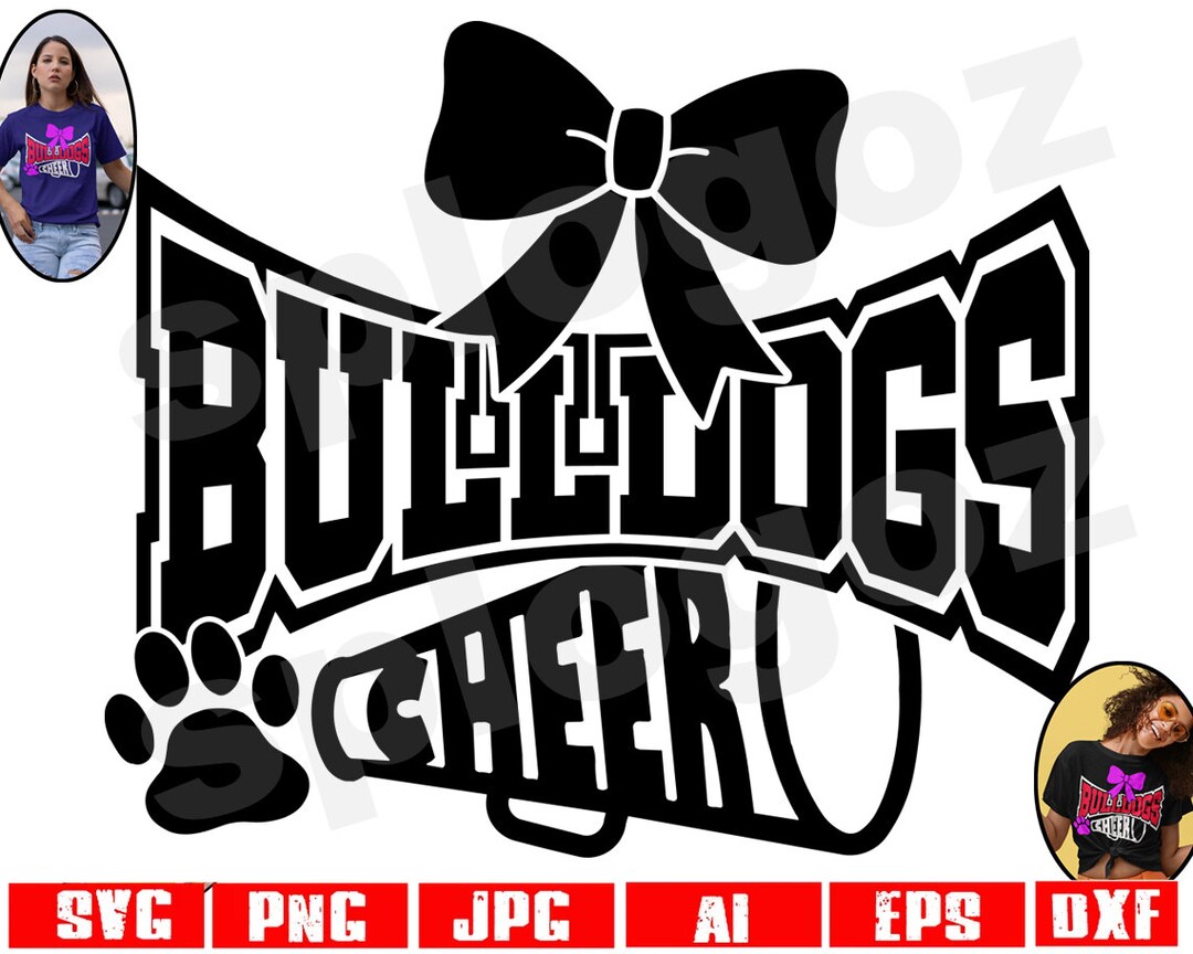 Bulldogs Cheerleading Svg Bulldog Cheerleading Svg Bulldogs Cheerleading Png Bulldogs Cheer Svg ...