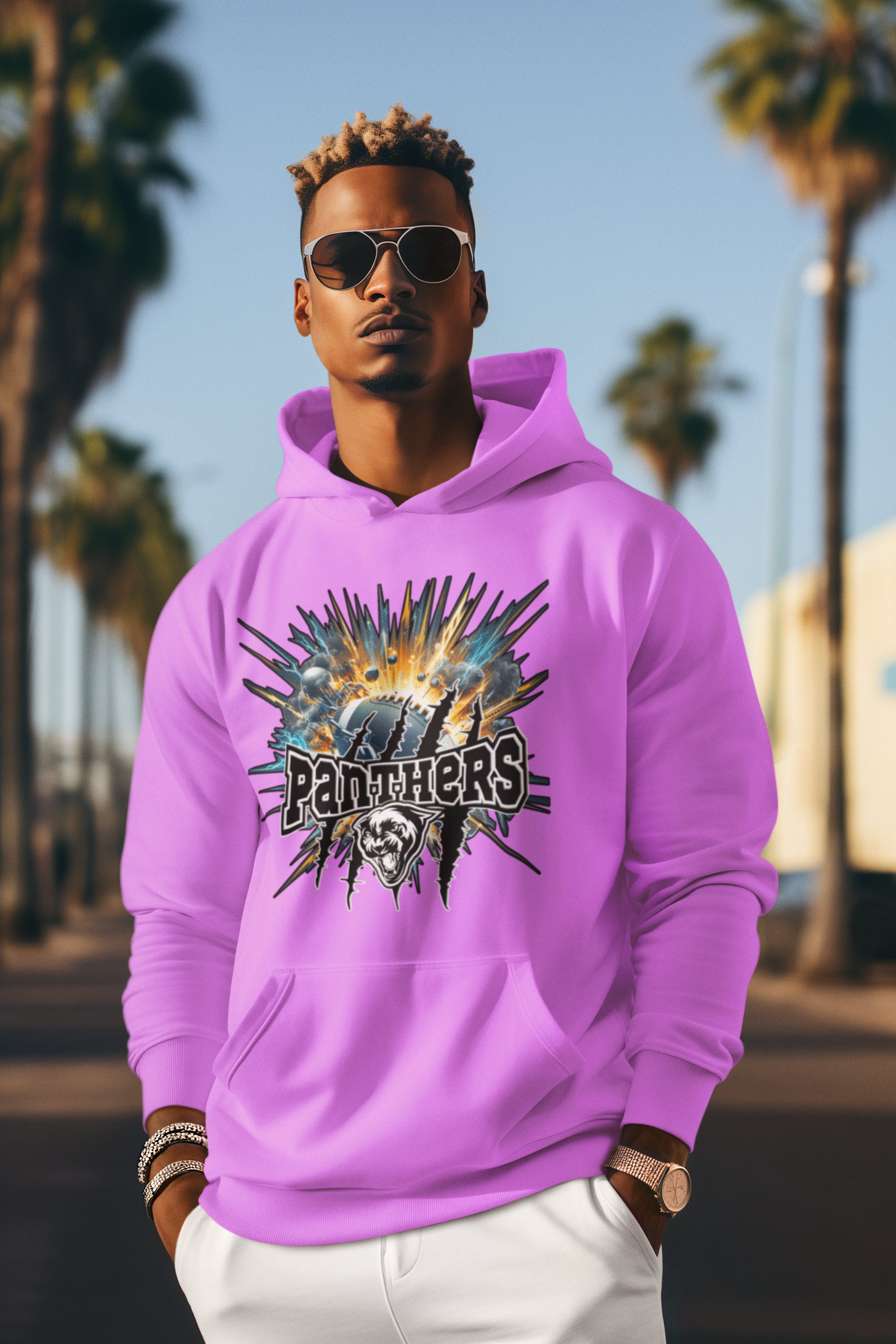 Panthers Football Sublimation Png, Panthers Football PNG, T-shirt ...