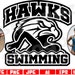 Hawks Swimming Svg Hawk Swimming Svg Hawks Swimming Svg Hawks Swim Svg ...
