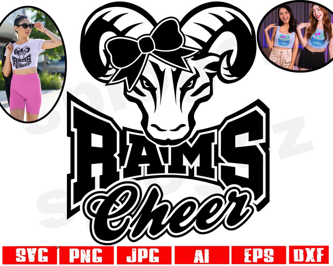 Rams Cheerleading Svg Ram Cheerleading Svg Rams Cheer Svg Ram Cheer Svg ...