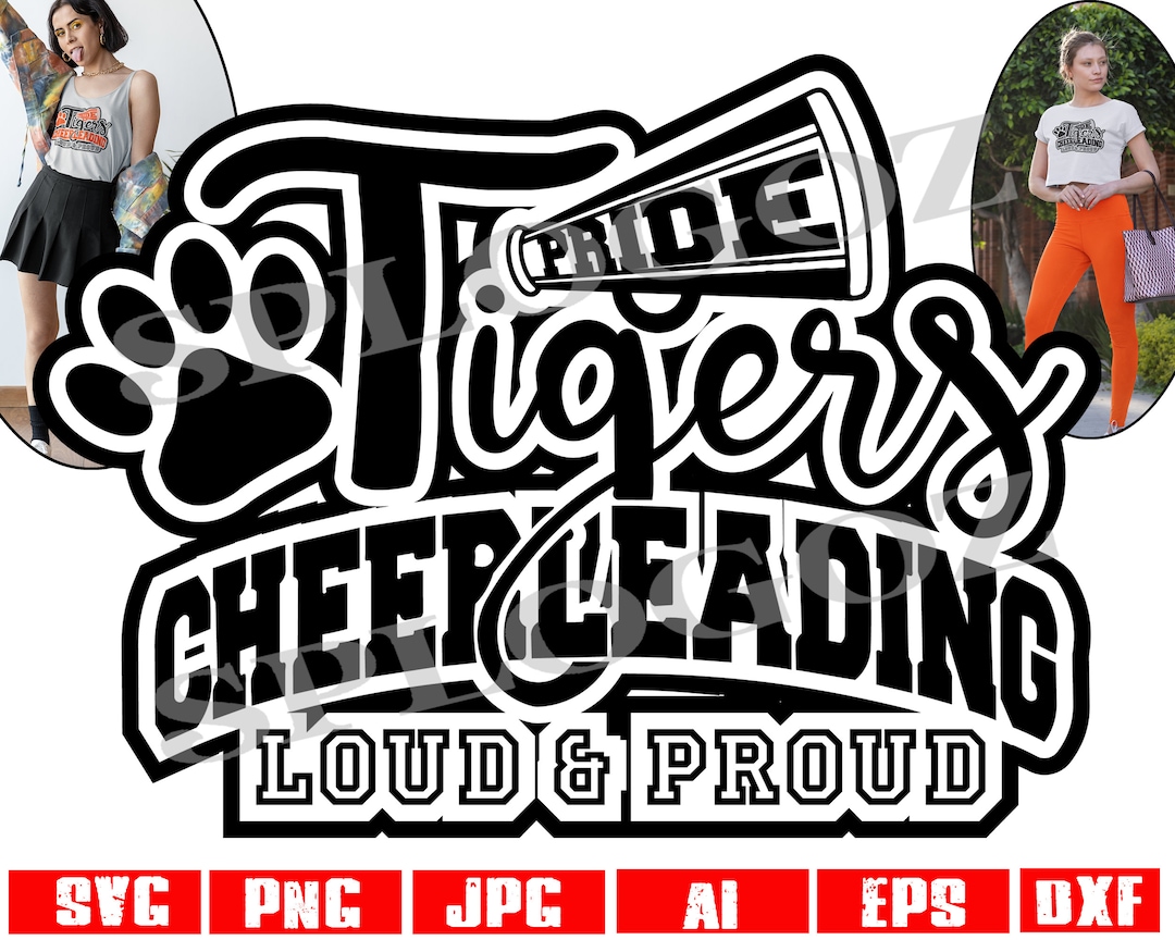 Tigers Cheerleading Svg Cut File Mascot Png Spirit Cricut Design ...