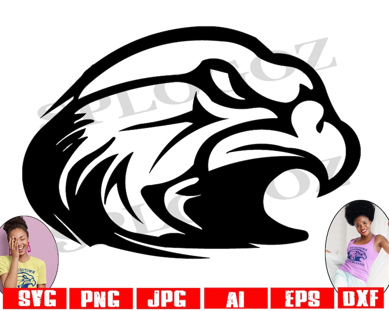 Hawks Svg Hawk Svg Mascot Hawk SVG Digital Download SVG Cut - Etsy