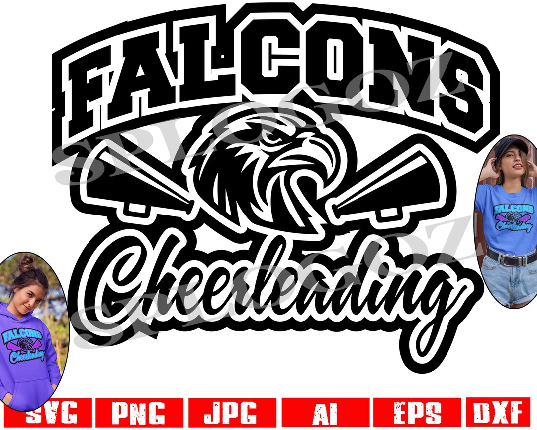 Falcon Cheerleading Svg, Falcons Cheerleading Svg, Falcons Cheer Svg ...