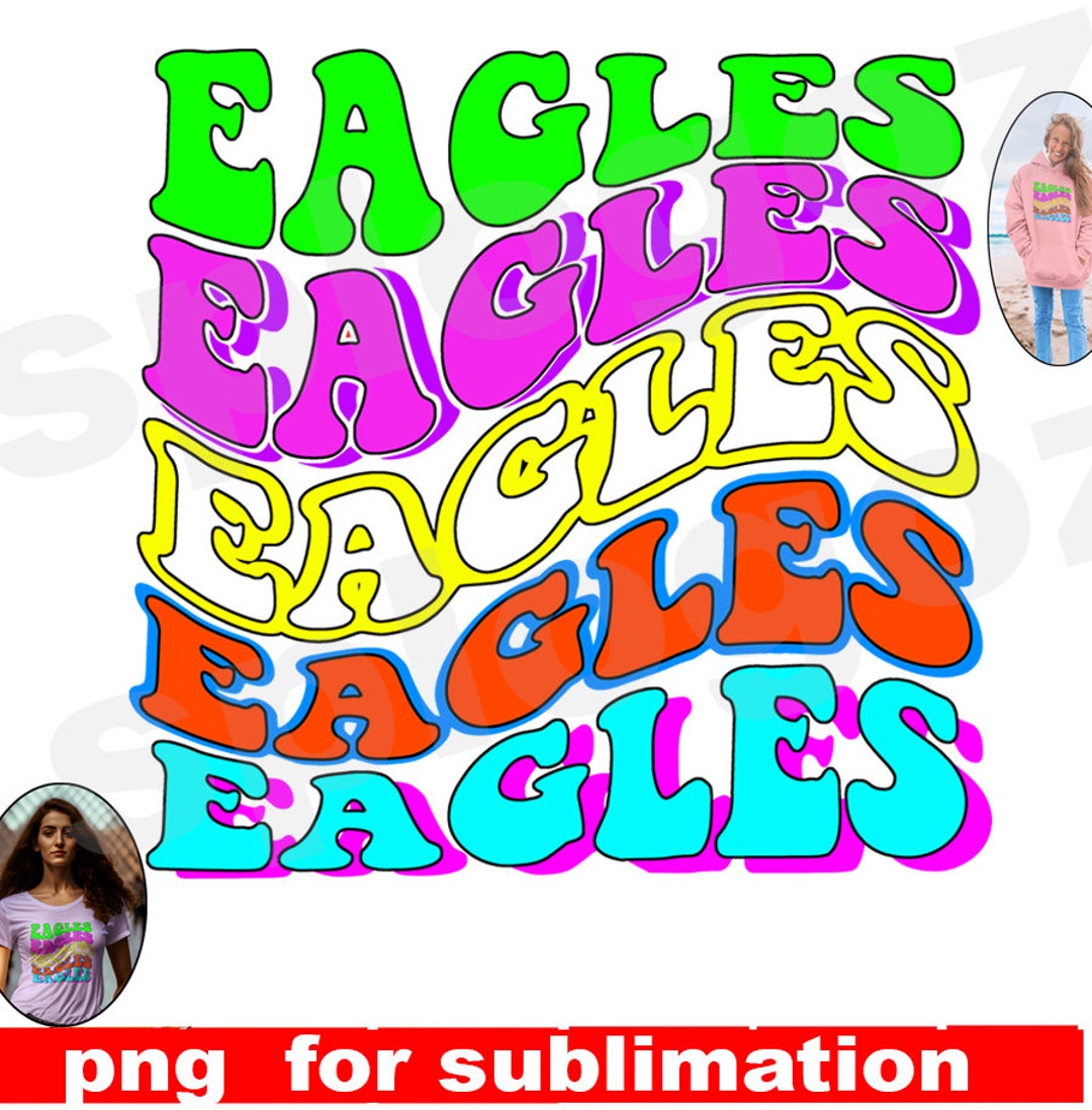 Eagles Sublimation Design, Eagles Sublimation Png, Retro Eagles, Eagles ...