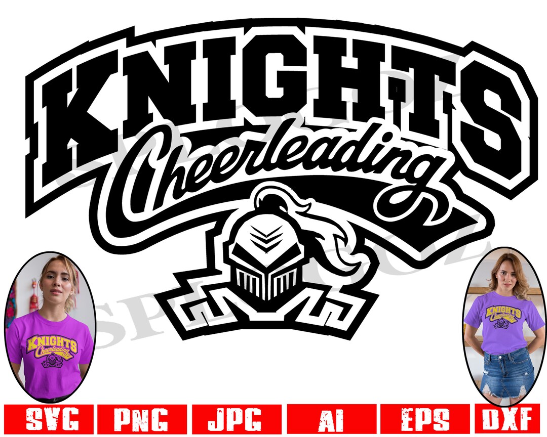 Knights Cheer Svg, Knight Cheer Svg, Knights Cheerleading Svg, Knight ...