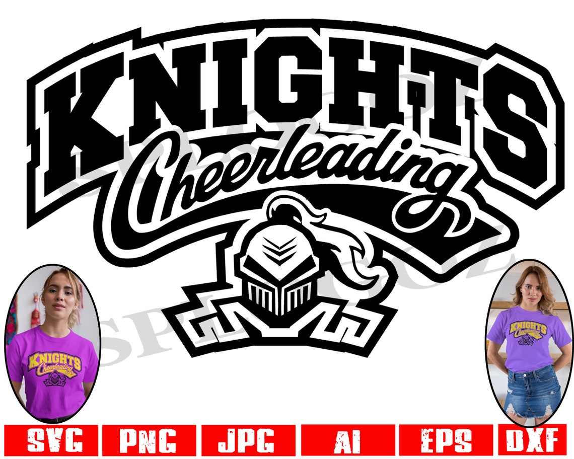 Knights Cheer Svg, Knight Cheer Svg, Knights Cheerleading Svg, Knight ...