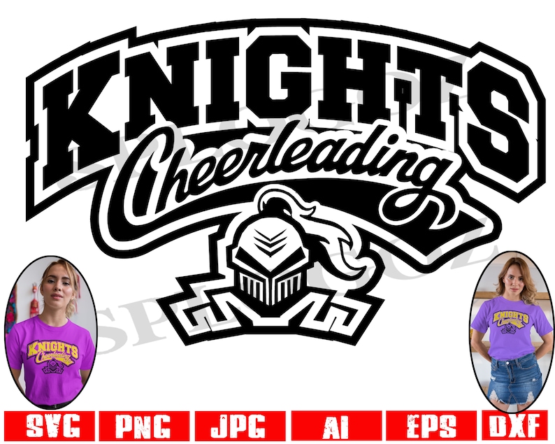 Knights Cheer Svg, Knight Cheer Svg, Knights Cheerleading Svg, Knight ...