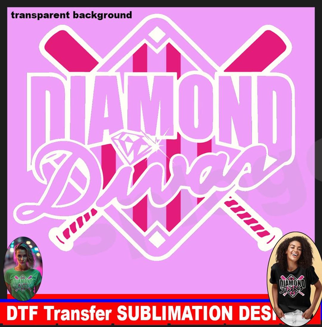 Diamond Divas Png, Diamond Divas Custom Softball Logo, Sublimation Png ...