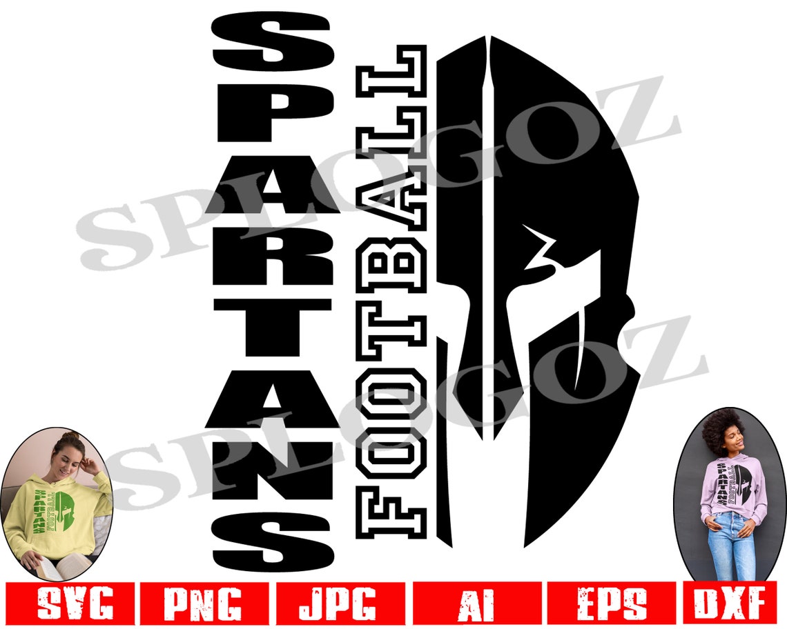 Spartans Football Svg, Spartan Football Svg, Spartans Svg, School ...