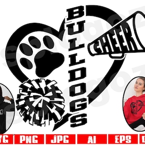 Bulldogs Cheer Svg Bulldog Cheer Svg Bulldog Cheer Png Bulldogs Svg ...
