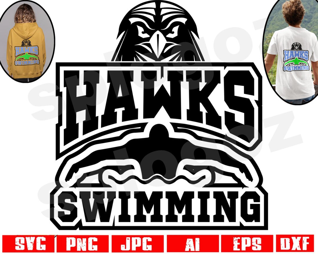 Hawks Swimming Svg Hawk Swimming Svg Hawks Swimming Svg Hawks Swim Svg ...