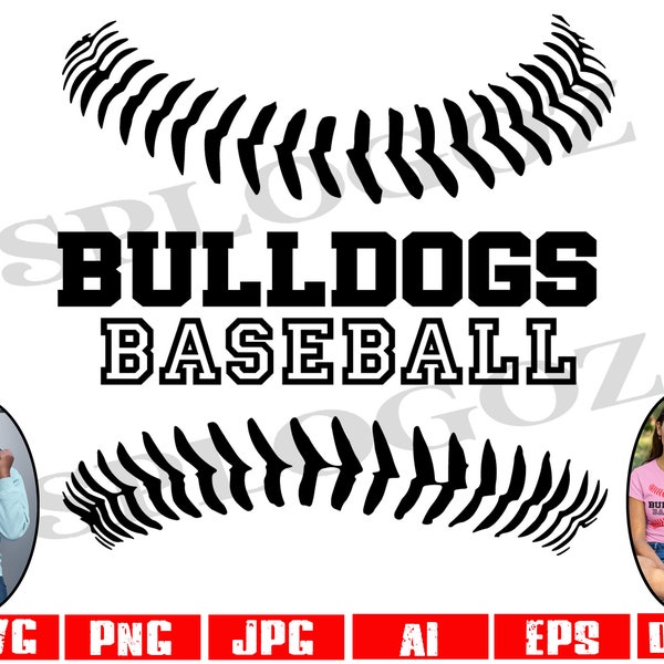 Bulldog Baseball Logo Svg - Etsy