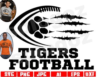 Tigers Football Svg Tiger Football Svg Tigers Football Png Tigers Svg ...