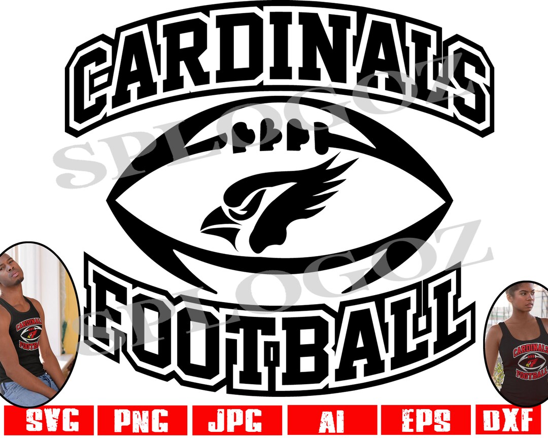 Cardinals Football Svg, Cardinal Football Svg, Cardinal Svg, Cardinals ...