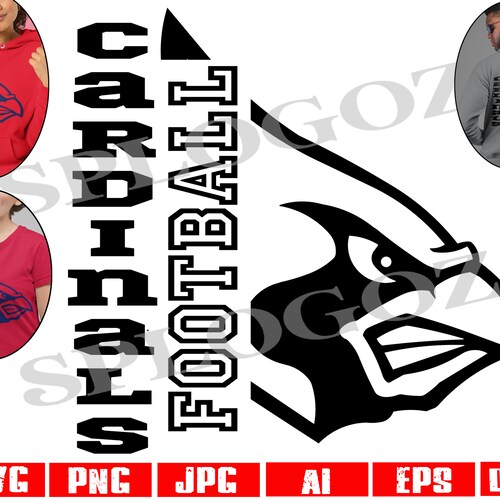 Cardinals Svg Cardinal Svg Cardinal Mascot Logo School - Etsy