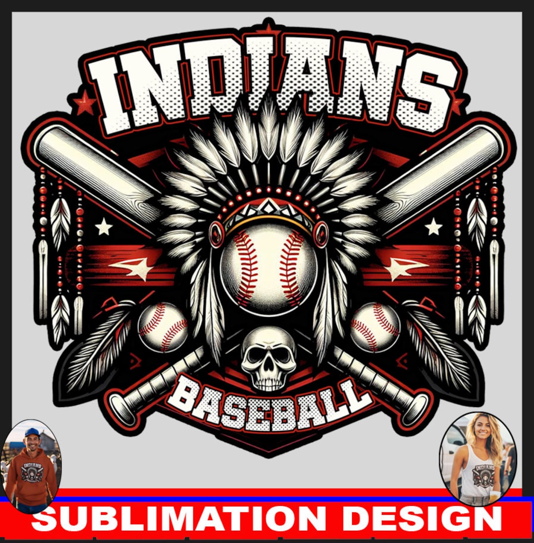 Indians Baseball Png, Indians PNG, T-shirt Sublimation Png, Indians ...