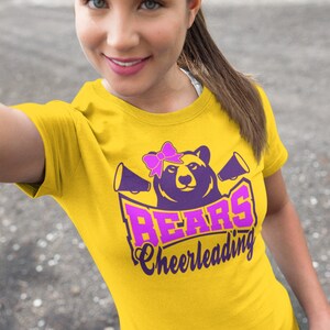 Bears Cheerleading Svg Bear Cheerleading Svg Bears Cheerleading Png ...