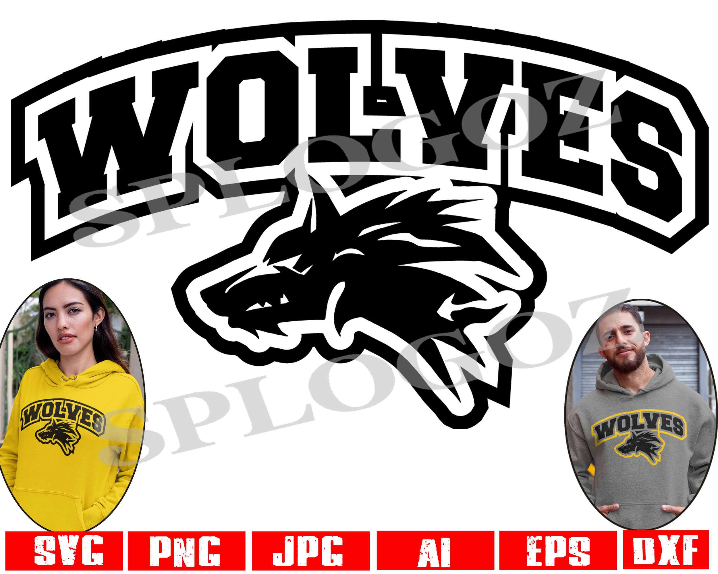 Wolves Svg, Wolves Svg File, Wolf Svg, Wolf Svg, Wolves Mascot Svg ...