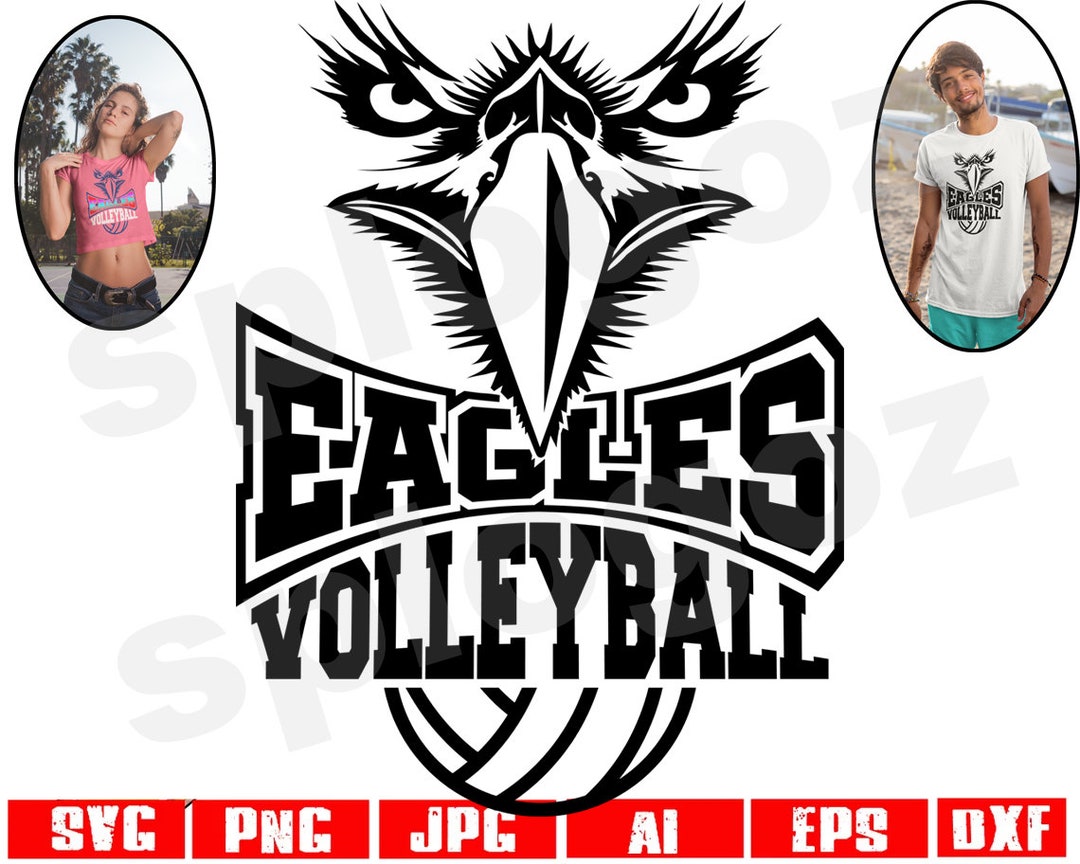 Eagles Volleyball Svg Eagle Volleyball Svg Eagles Volleyball Png Eagles ...