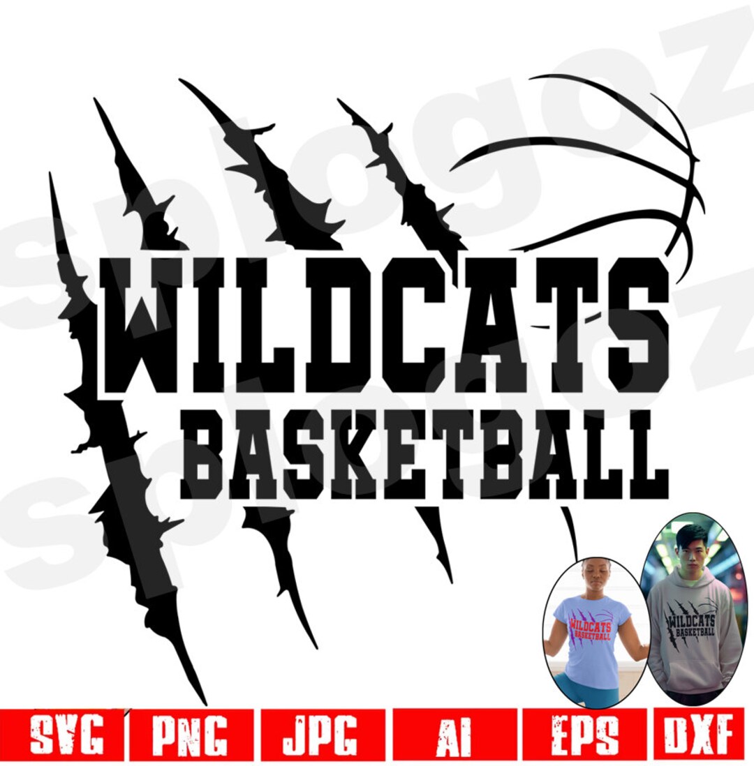Wildcats Basketball Svg, Wildcat Basketball Svg, Wildcats Basketball ...