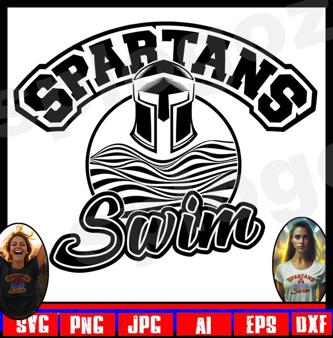 Spartans Swim Svg Spartans Swimming Svg Spartans Mascot Svg School ...