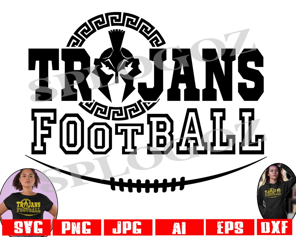 Trojan Svg, Trojans Svg, Trojans Football Svg, Trojan Football Svg, Dxf ...