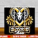 Rams Cheer Png, Rams Cheerleading PNG, Rams Sublimation, T-shirt ...